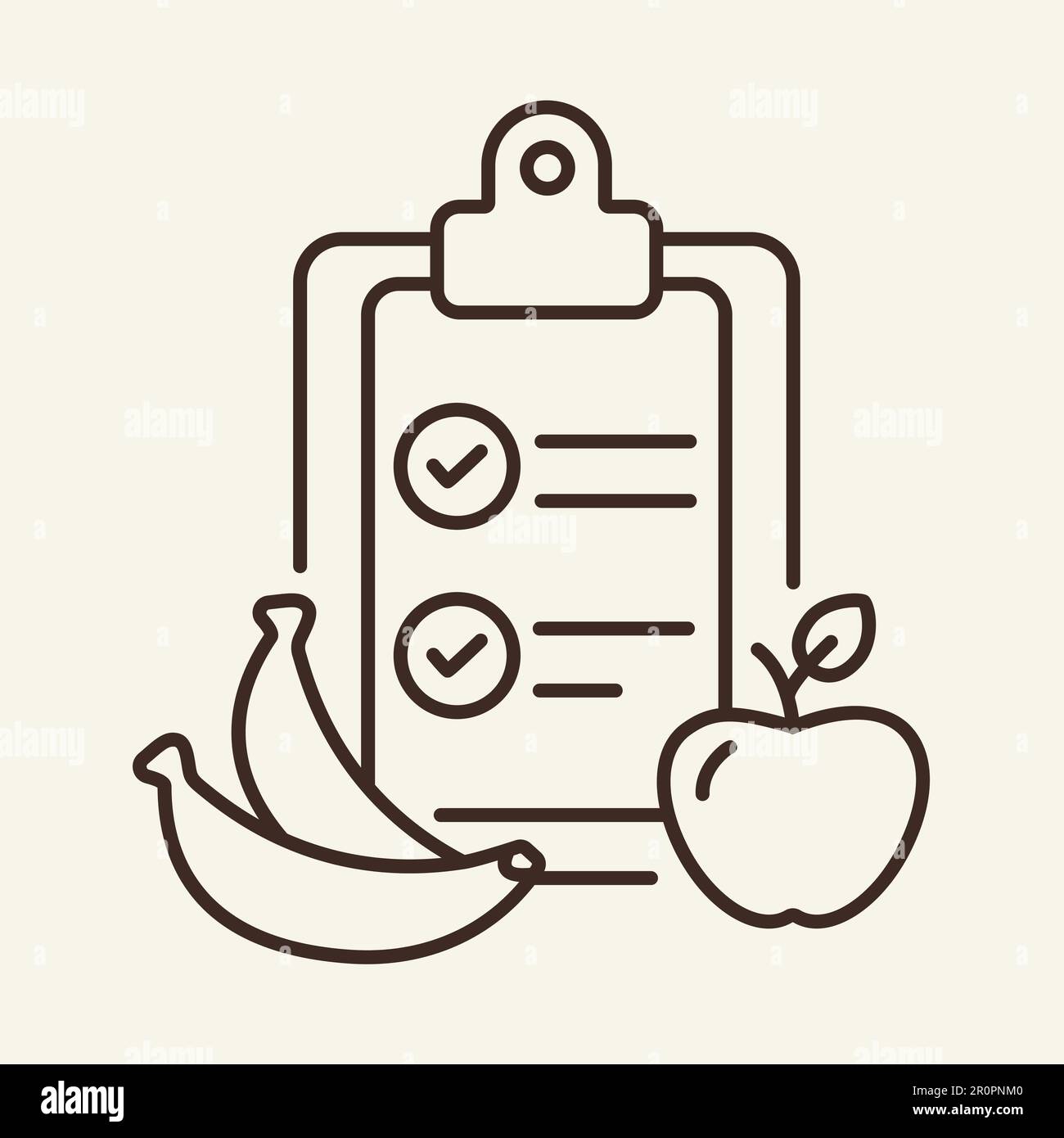 Concept diet slimming plan Stock Vector Images - Alamy