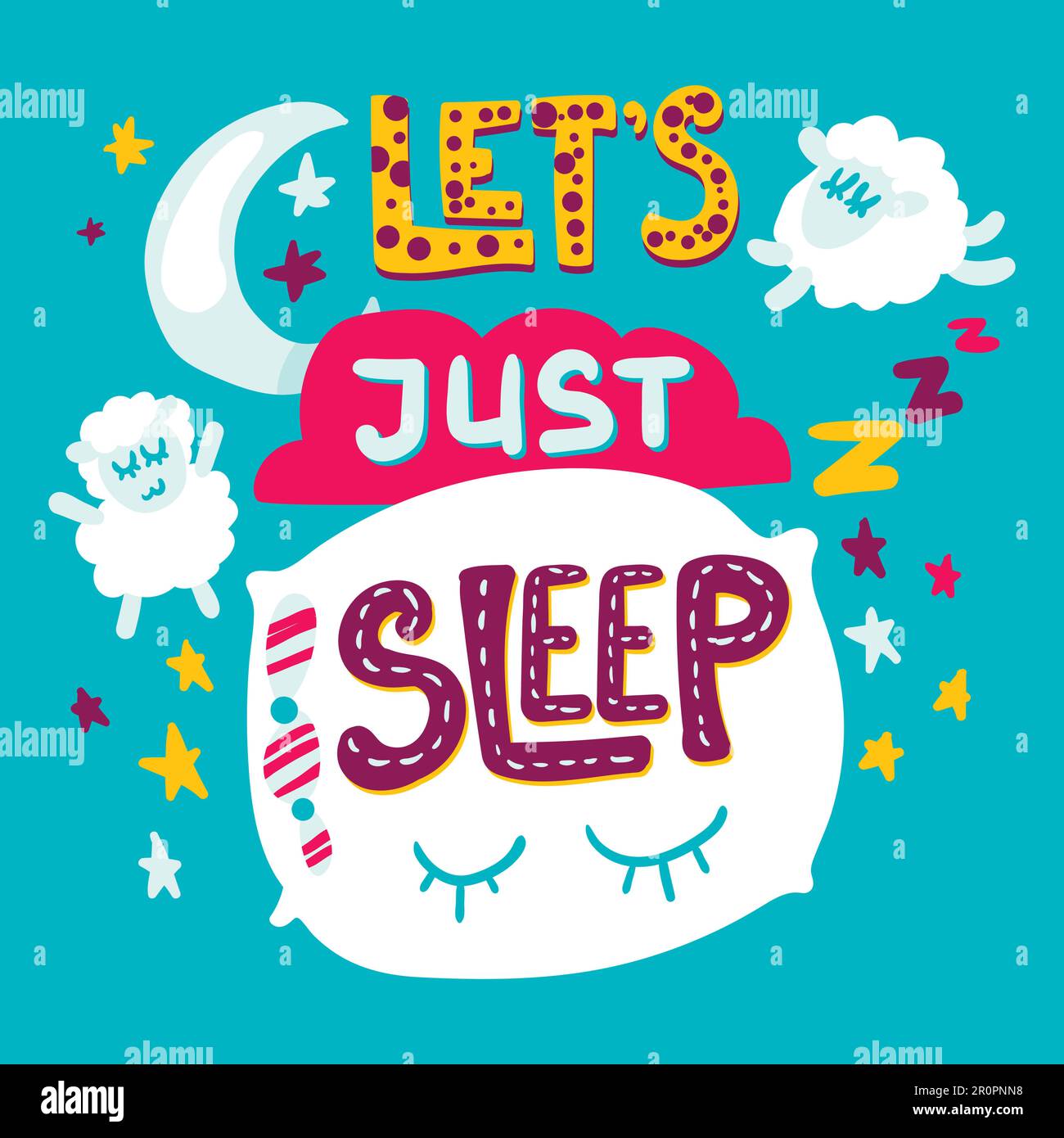 Sheep by moonlight Stock Vector Images - Alamy