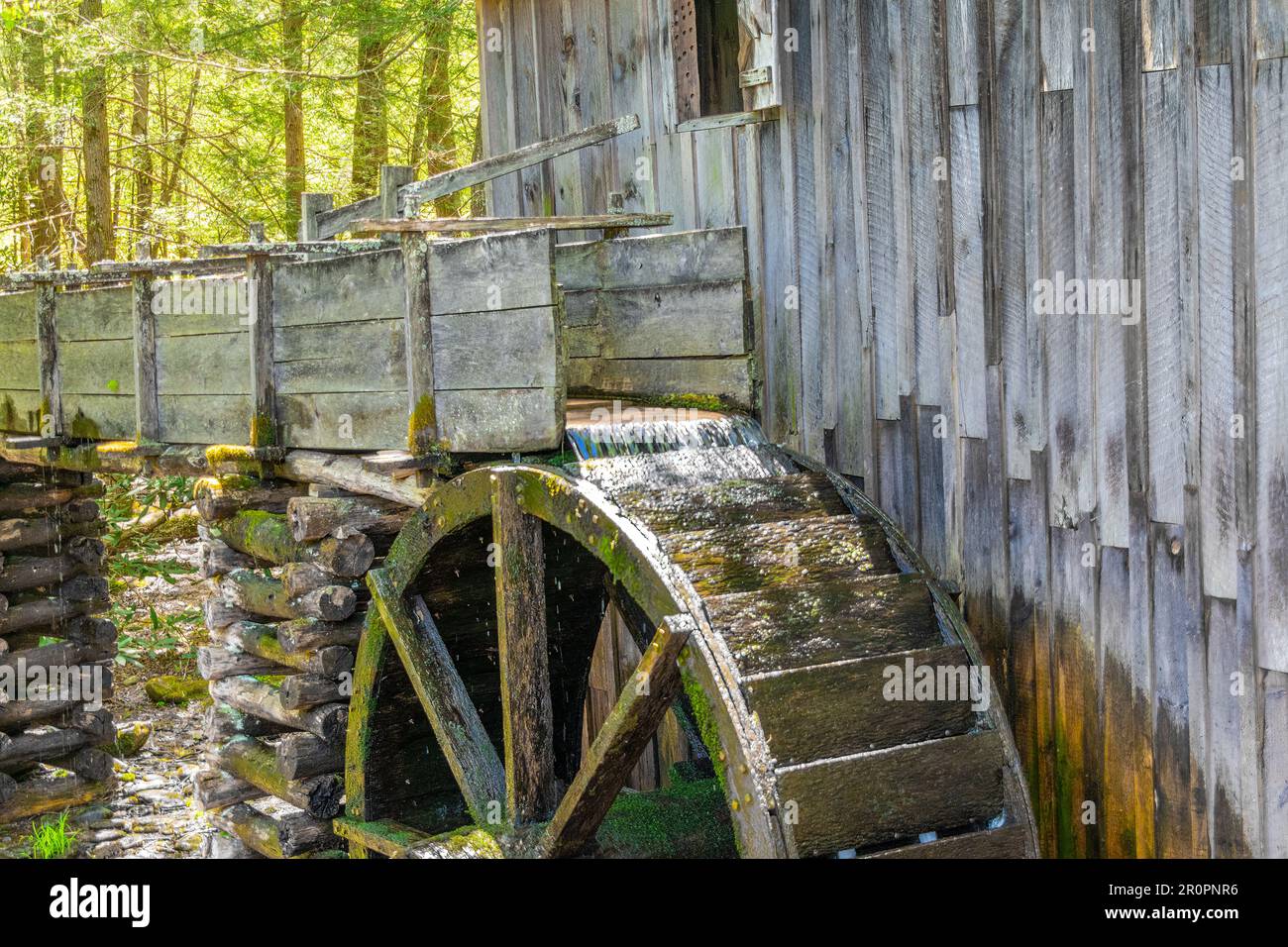 Cades Cove, Tennessee, United States – April 24, 2023: Horizontal shot ...