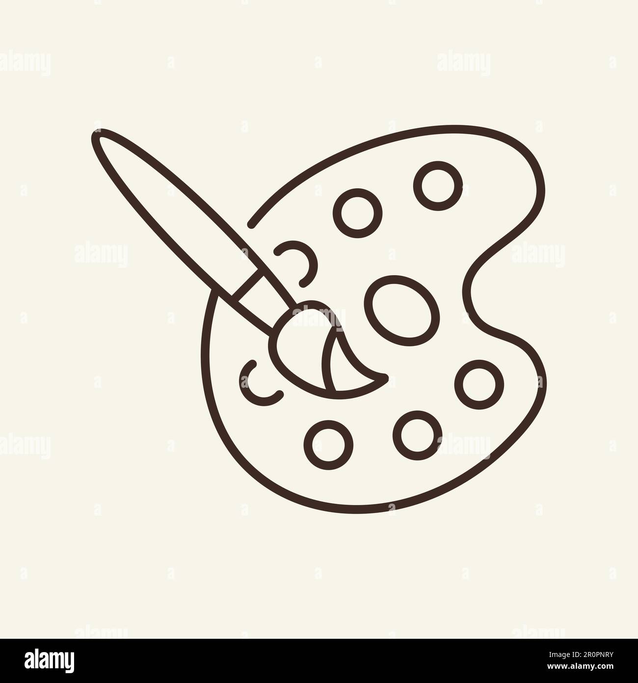 Painting line icon Stock Vector Image & Art - Alamy