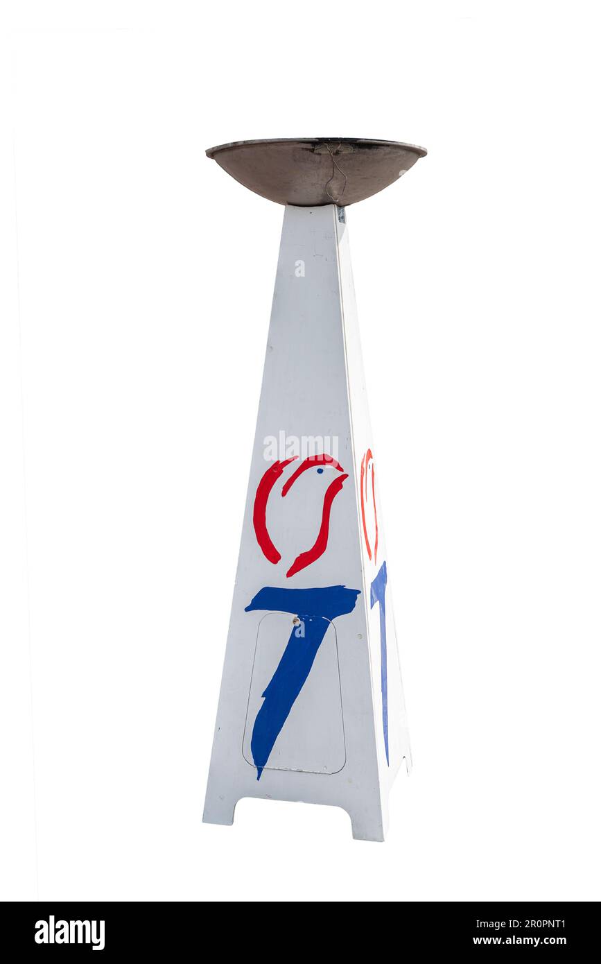 freedom fire netherlands pillar Stock Photo - Alamy