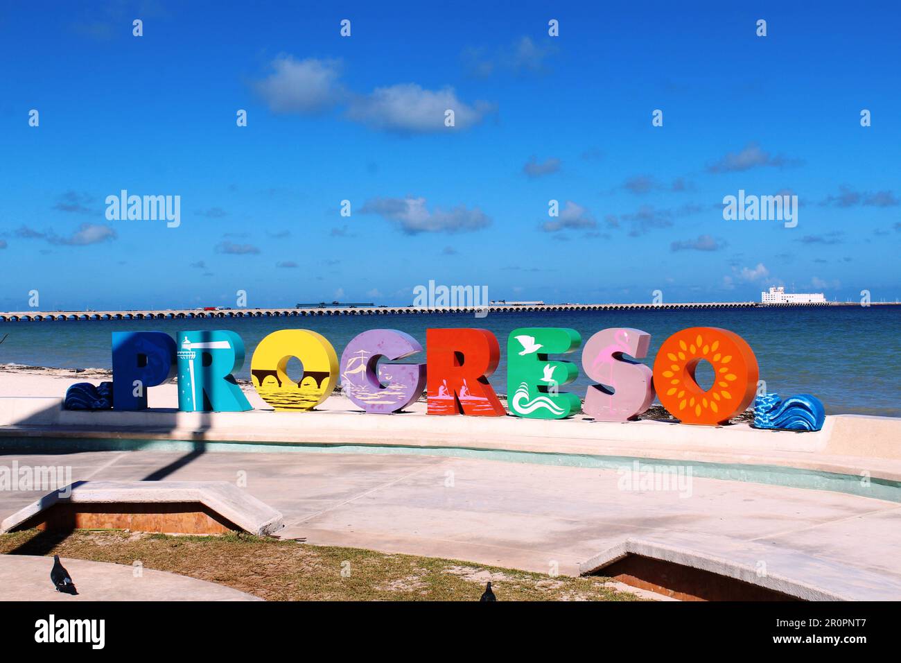 PROGRESO, MEXICO - OCTOBER 17, 2016 Progreso Pier the world’s longest ...