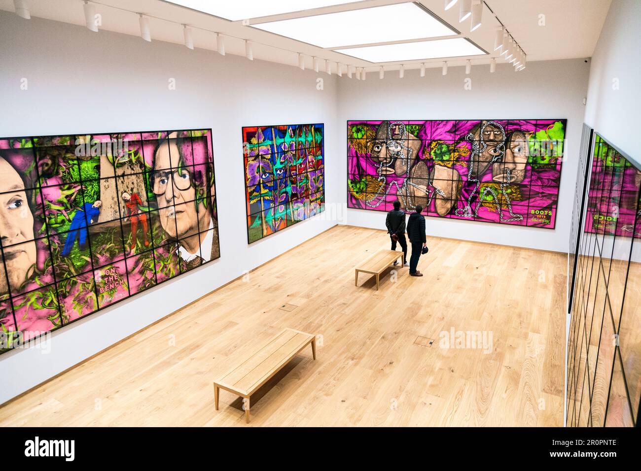 Interior fo the Gilbert & George Centre in Spitalfields near Brick Lane ...