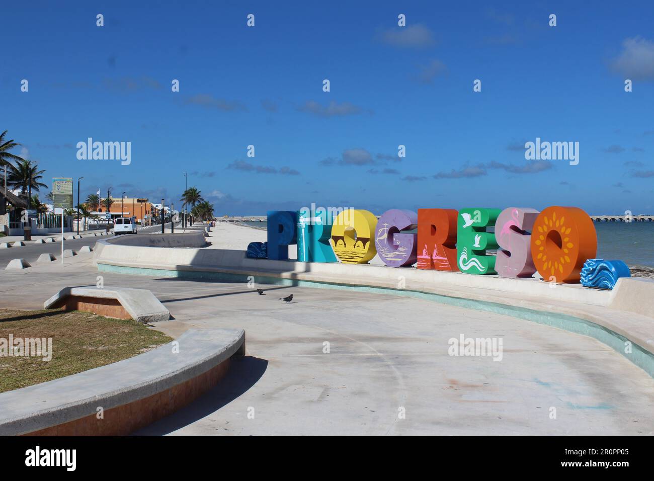 PROGRESO, MEXICO - OCTOBER 17, 2016 Progreso Pier the world’s longest ...