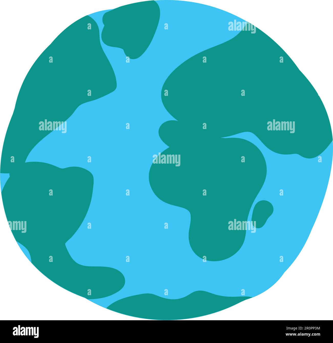 Planet globe flat color illustration. Earth cartoon clipart. World ...