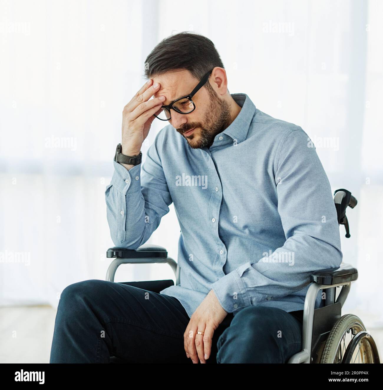 disability wheelchair disabled man handicap sitting handicapped health ...