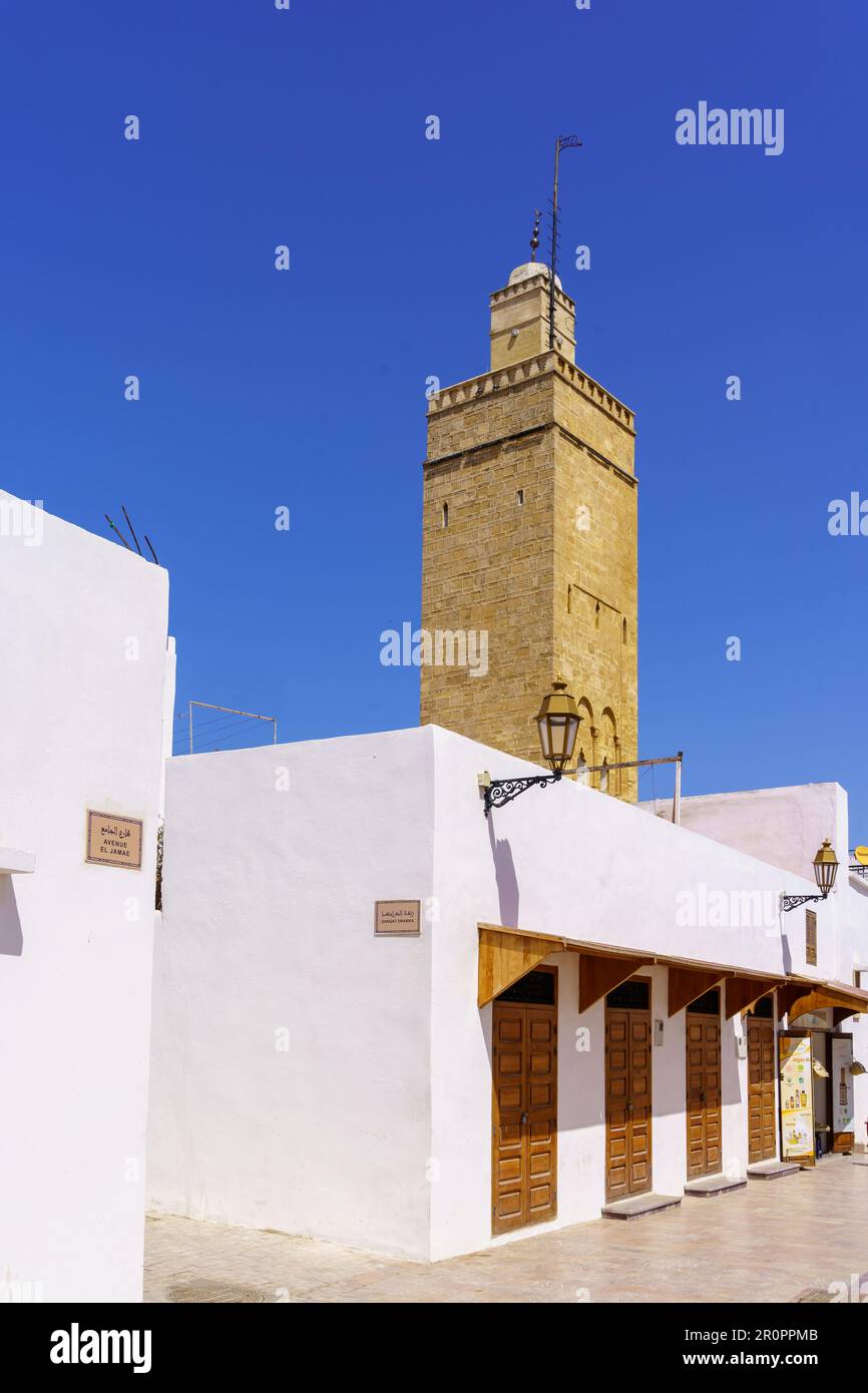 Rabat, Morocco - March 30, 2023: View of typical houses, in the Kasbah ...