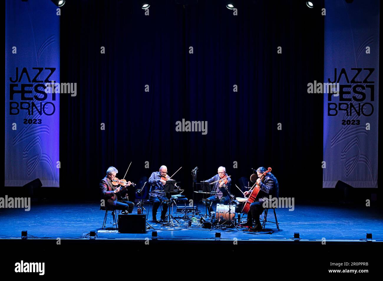 Brno, Czech Republic. 09th May, 2023. (L-R) David Harrington, John ...