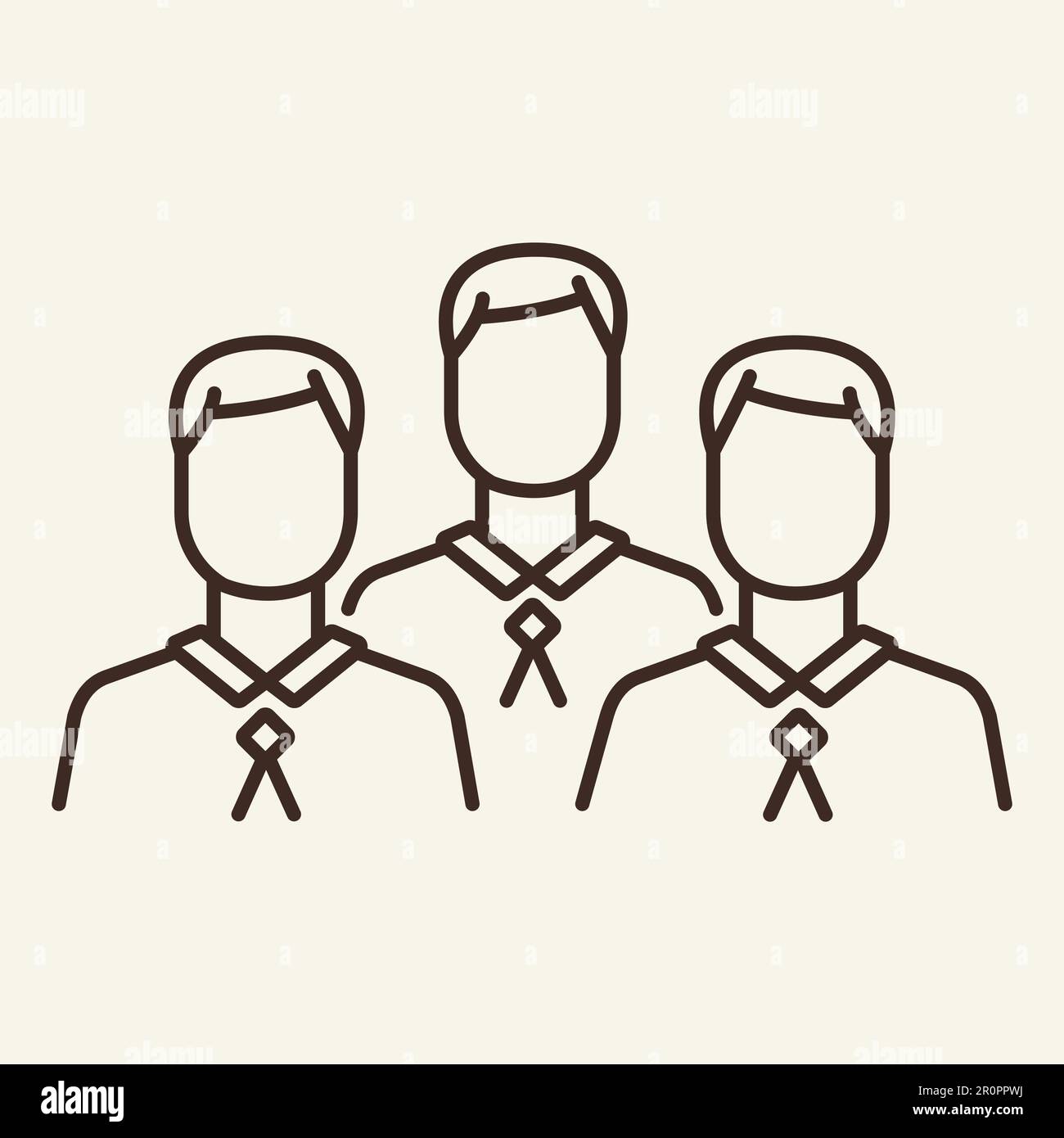 Business staff vector line icon Stock Vector Image & Art - Alamy