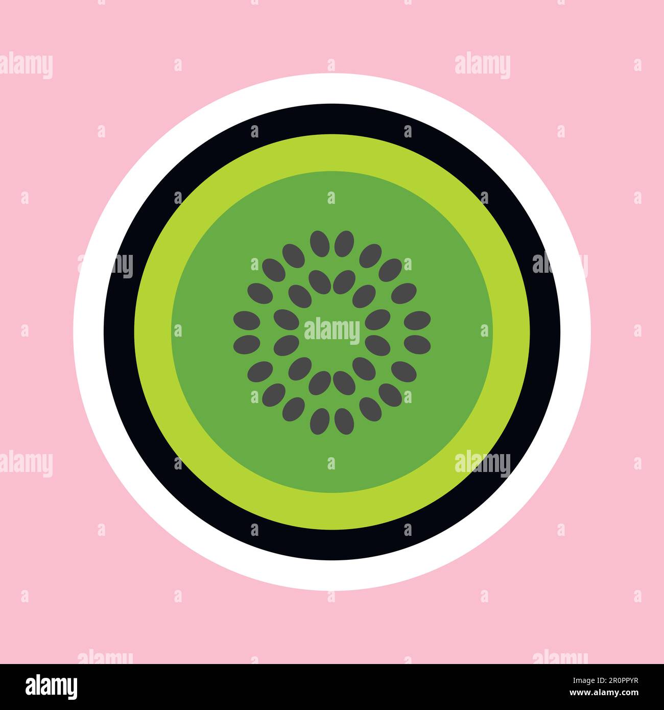 Kiwi cartoon sticker. Sweet fruit label. Patch and print for t-shirt ...
