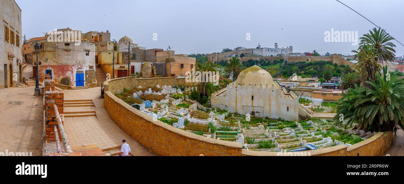 Safi, Morocco - April 08, 2023: Panoramic view, with cemetery, the ...