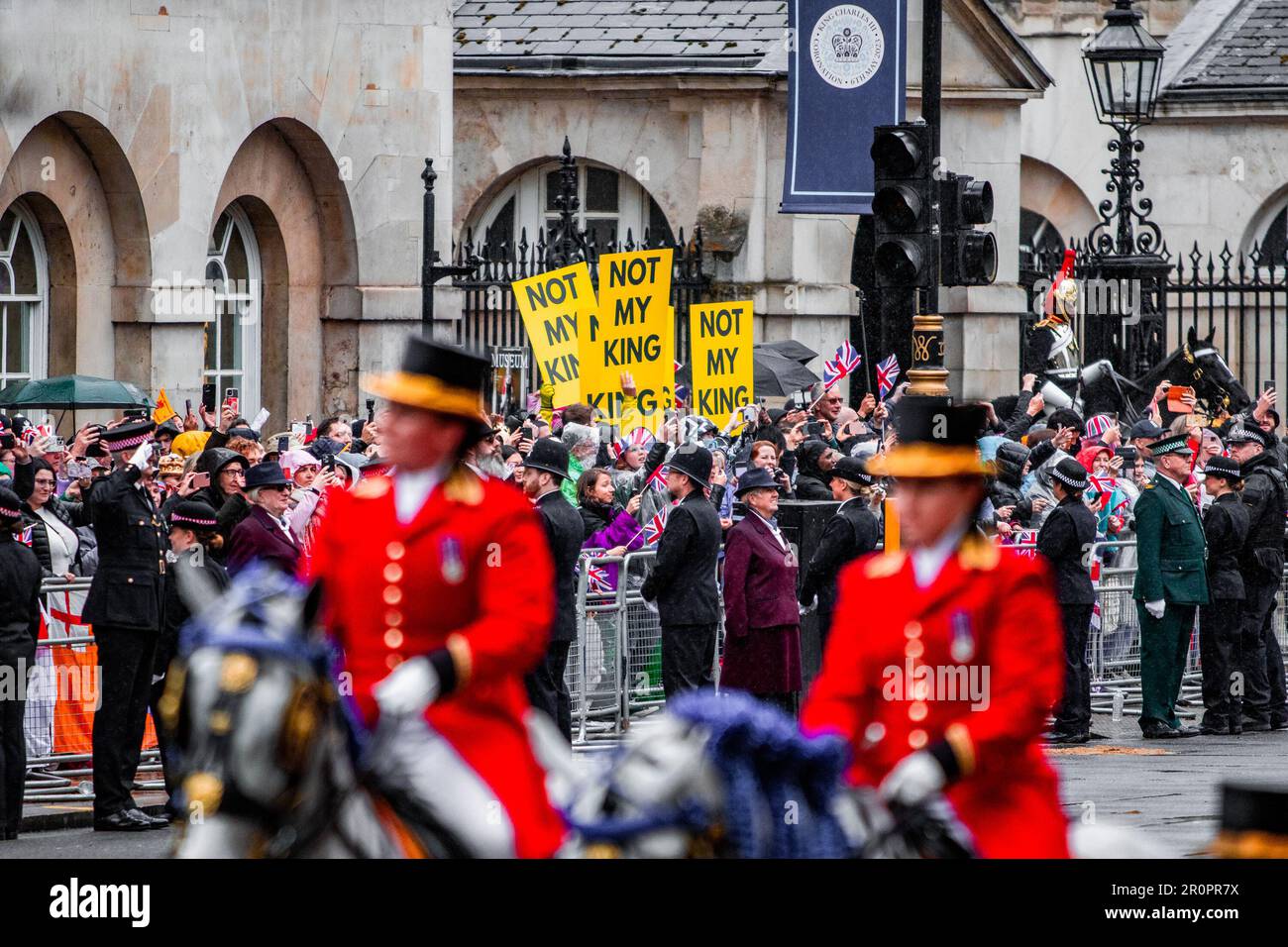 The Coronation procession of King Charles III, Whitehall and the Mall ...