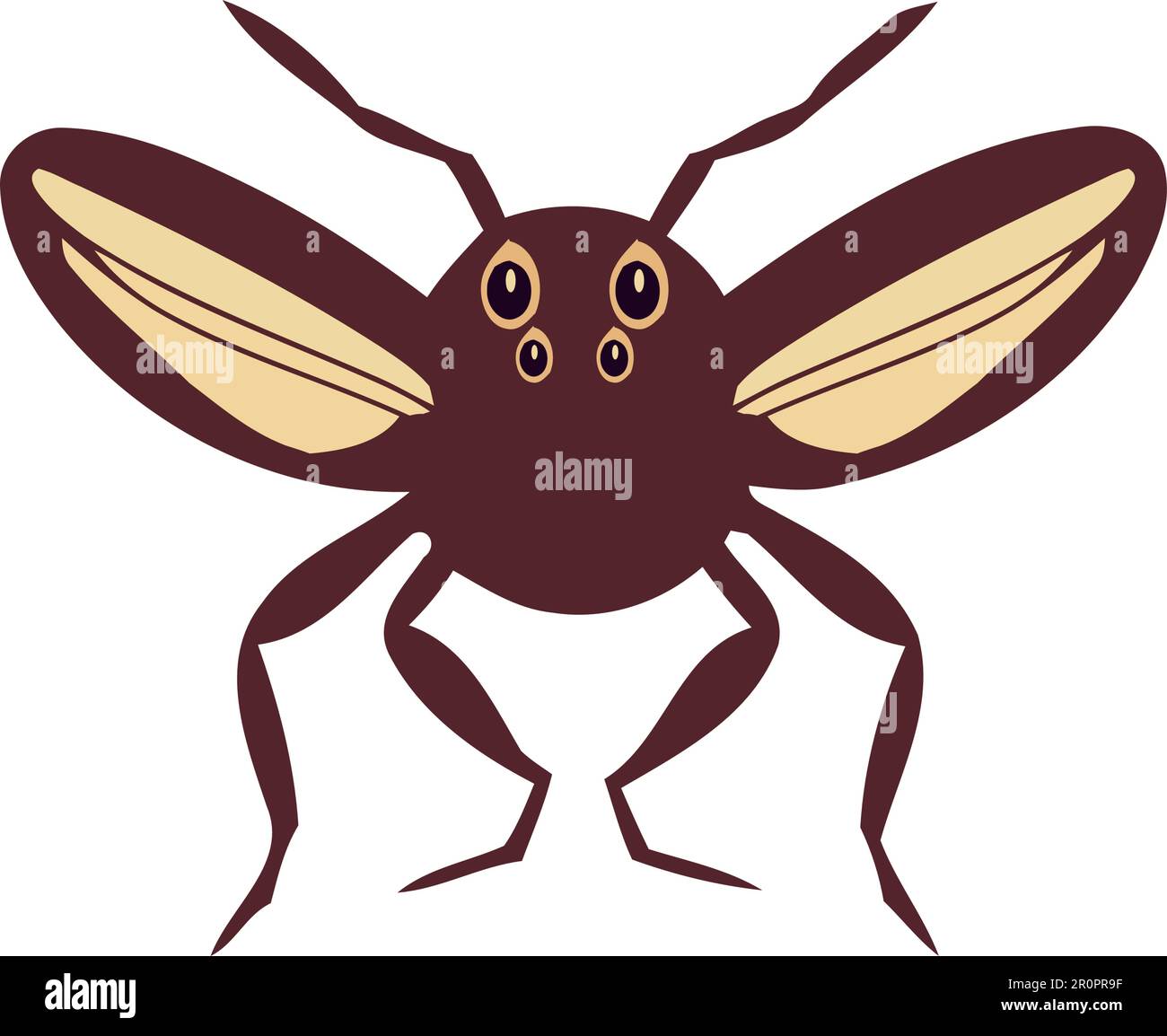 Small flying insect on white background Stock Vector Image & Art - Alamy