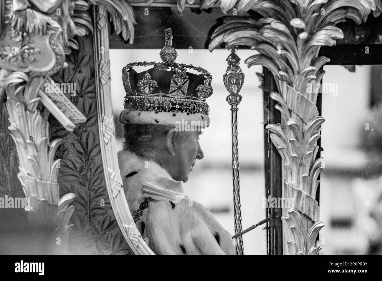 The Coronation procession of King Charles III, Whitehall and the Mall ...
