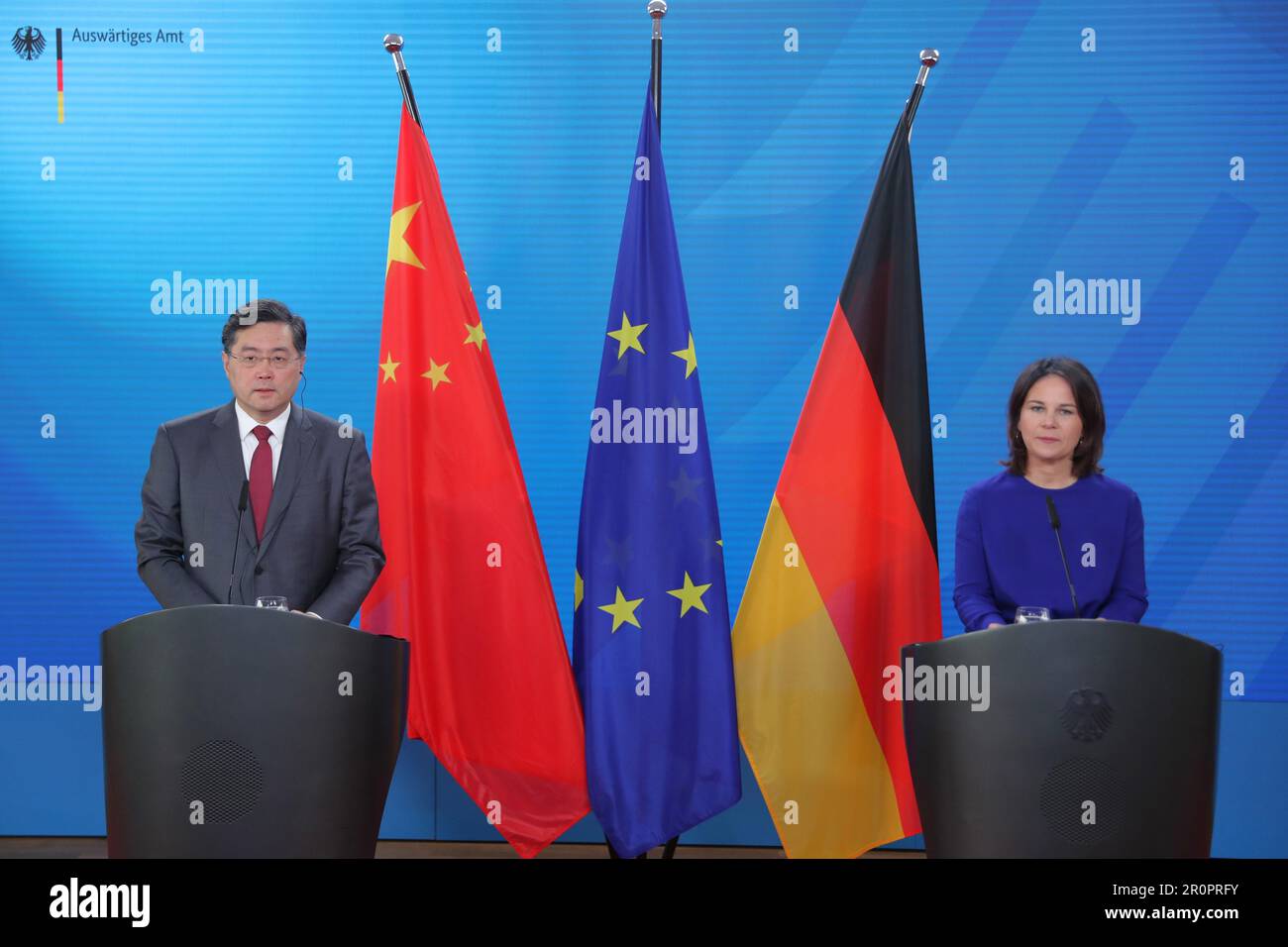 Berlin, Germany. 9th May, 2023. Chinese State Councilor and Foreign ...