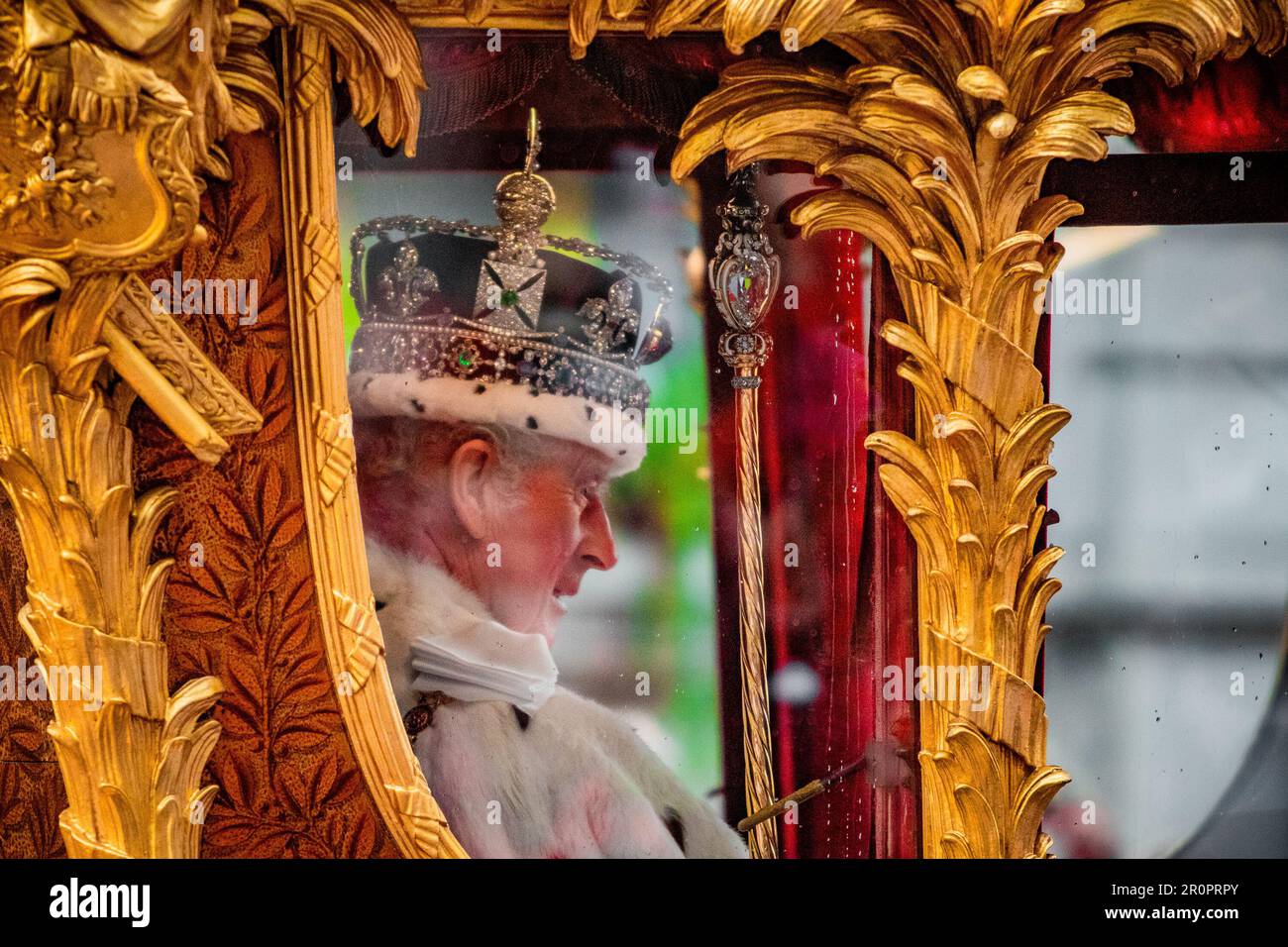 The Coronation procession of King Charles III, Whitehall and the Mall ...