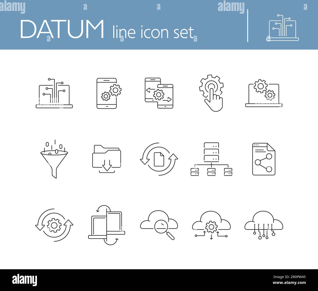 Datum line icon set Stock Vector Image & Art - Alamy