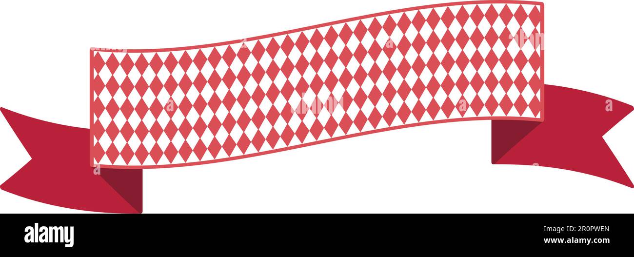Oktoberfest simple ribbon for banner and headline in bavarian colors ...