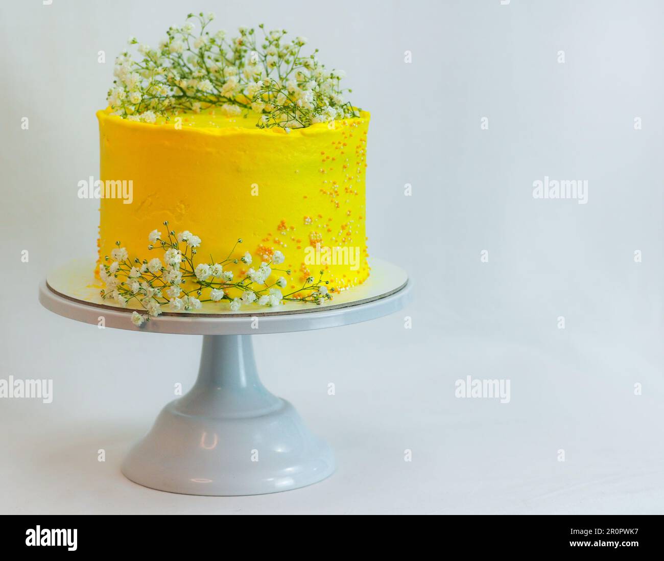 Yellow Flower Birthday Cake