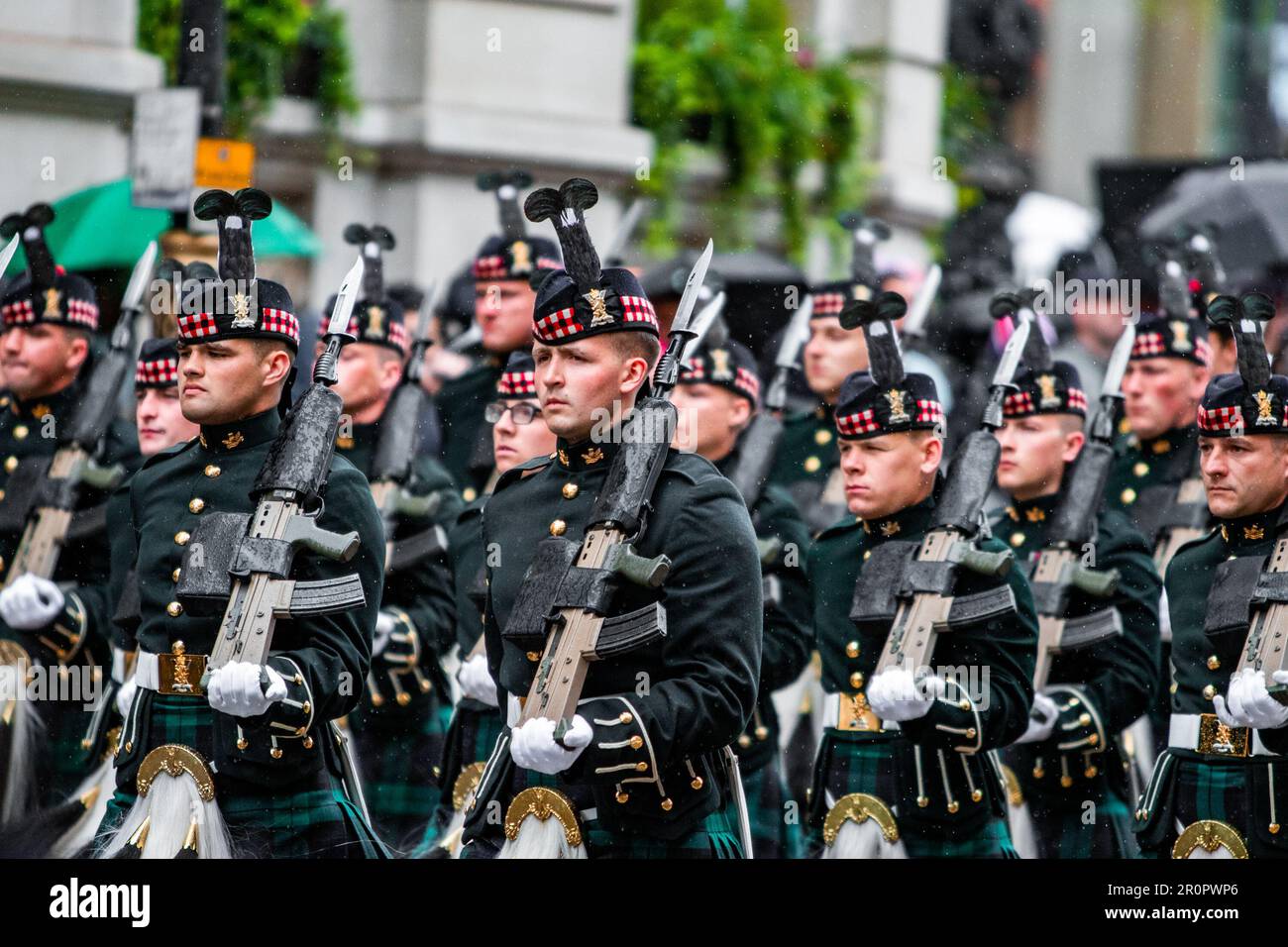 The Coronation procession of King Charles III, Whitehall and the Mall ...
