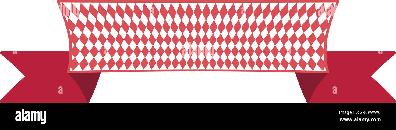 Oktoberfest simple ribbon for banner and headline in bavarian colors ...