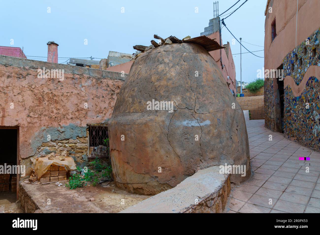 View of a traditional ceramic producing oven, in Safi, Morocco Stock ...