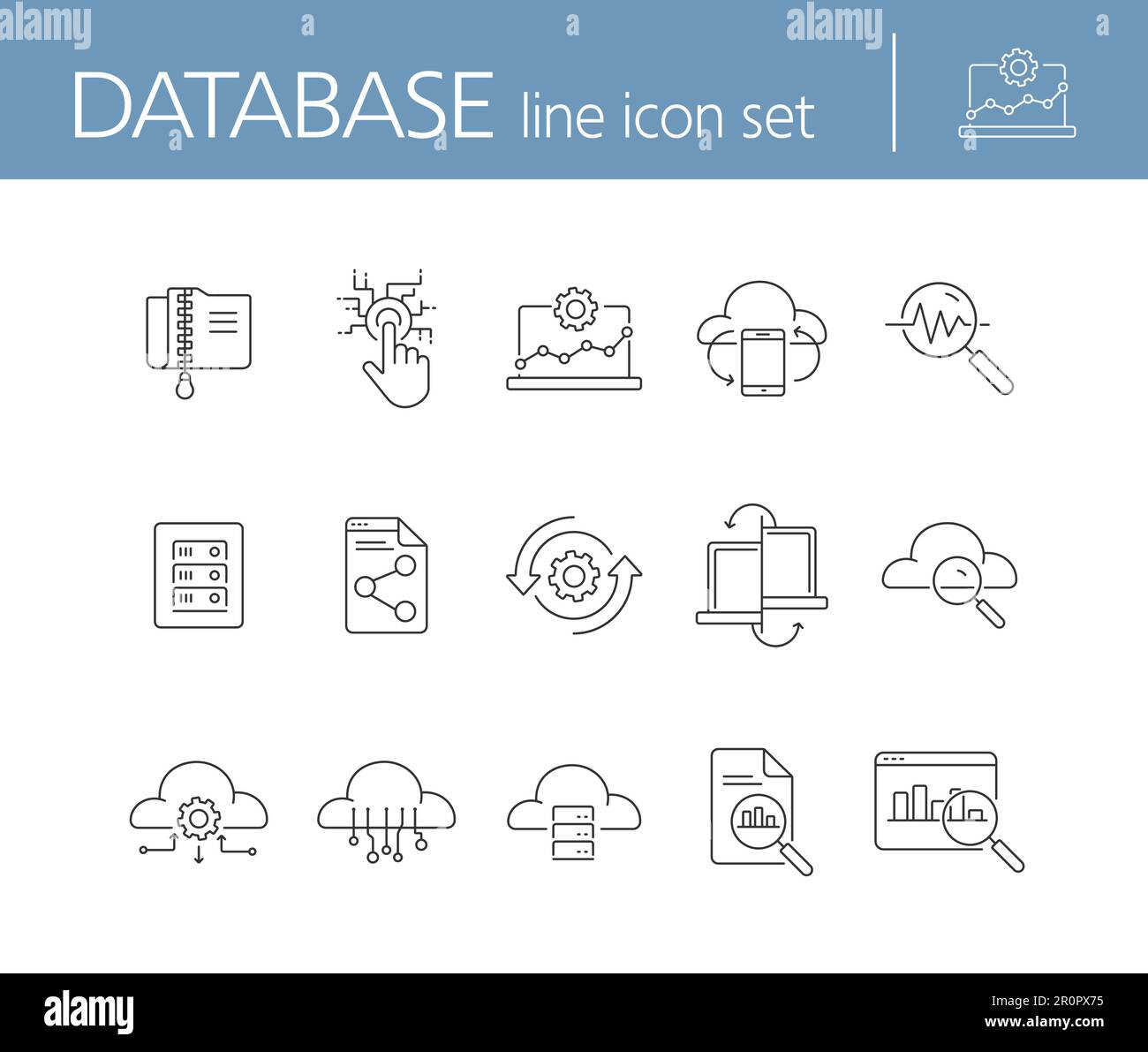 Cloud databank Stock Vector Images - Alamy