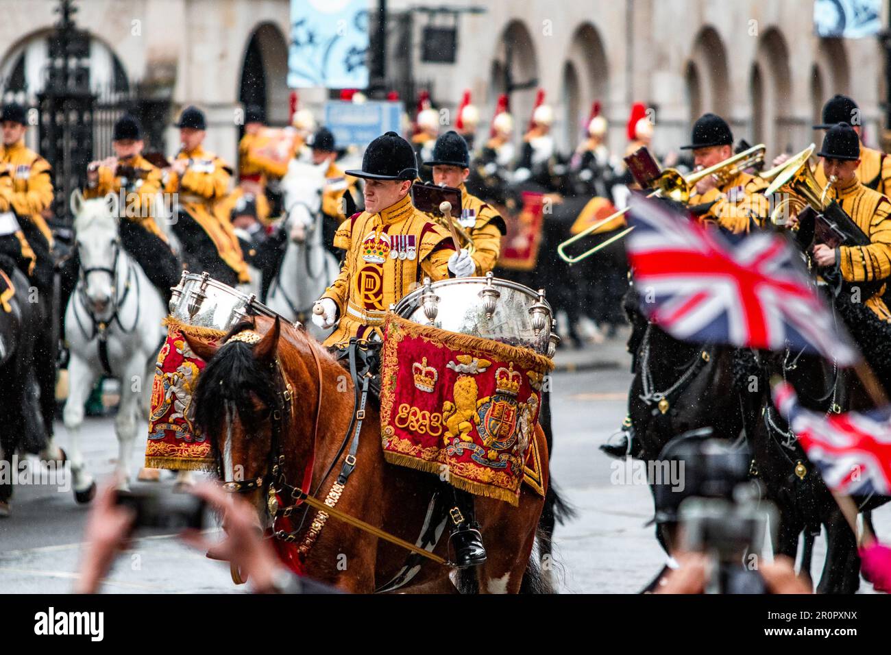 The Coronation procession of King Charles III, Whitehall and the Mall ...