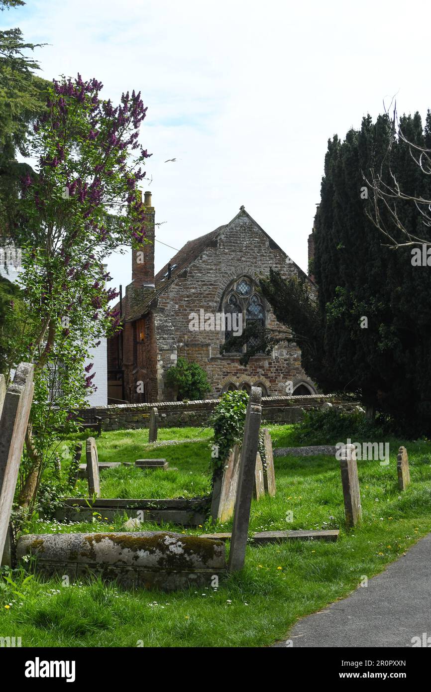 English church spire and town square hi-res stock photography and ...