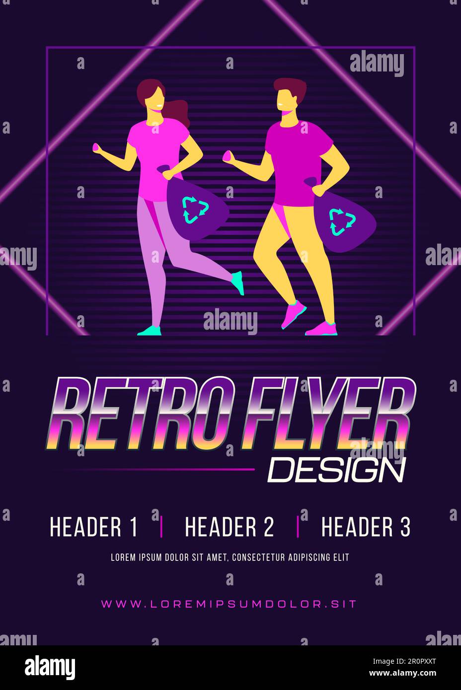 Group holding trash bags Stock Vector Images - Alamy