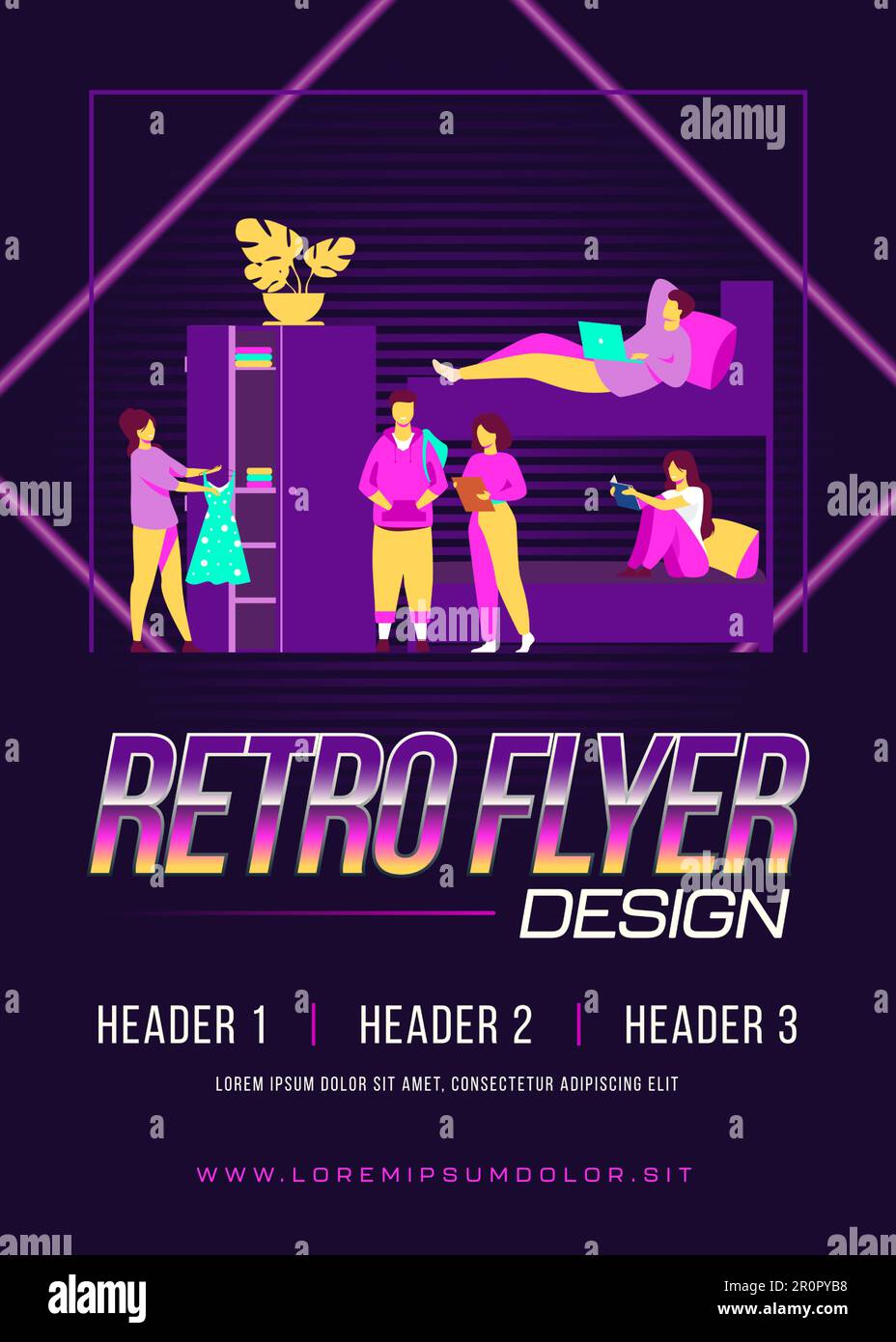 Student living accommodation Stock Vector Images - Alamy