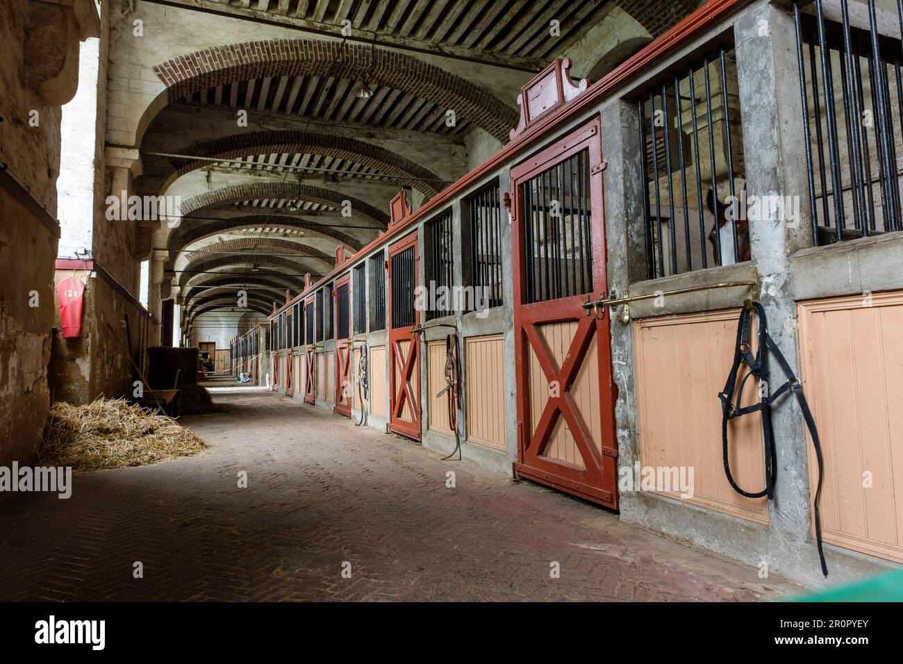 Ancient large stables of the king are now property of the Pole equestre ...