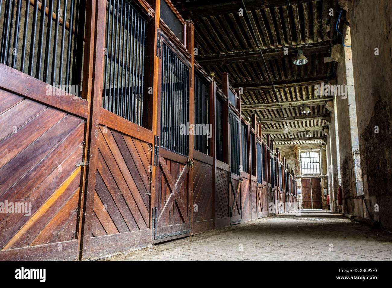 Ancient large stables of the king are now property of the Pole equestre ...