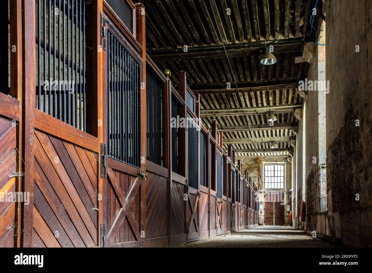 Ancient large stables of the king are now property of the Pole equestre ...