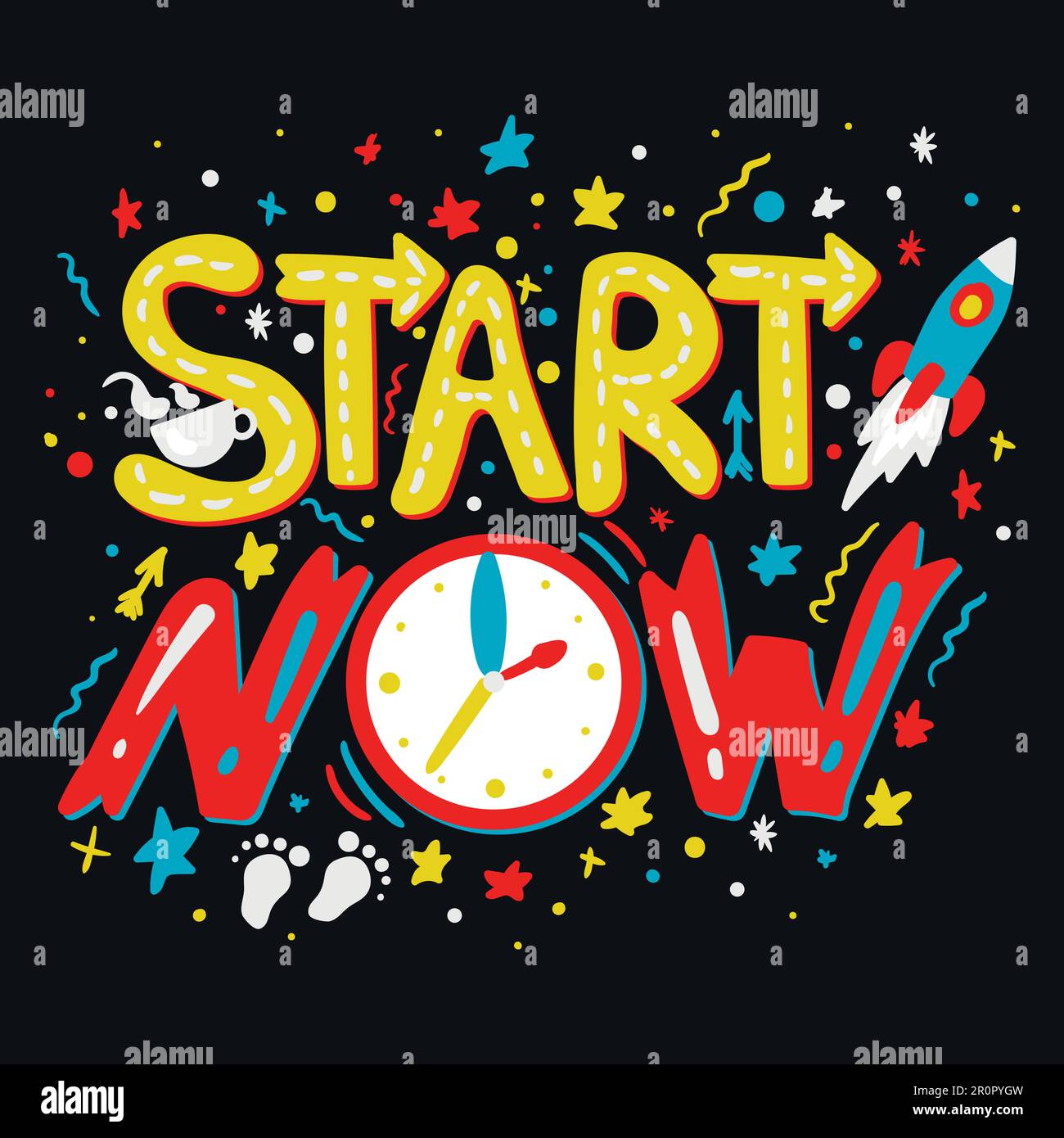 Success Secret - Start Now. Motivation and inspiration slogan. Inspire ...