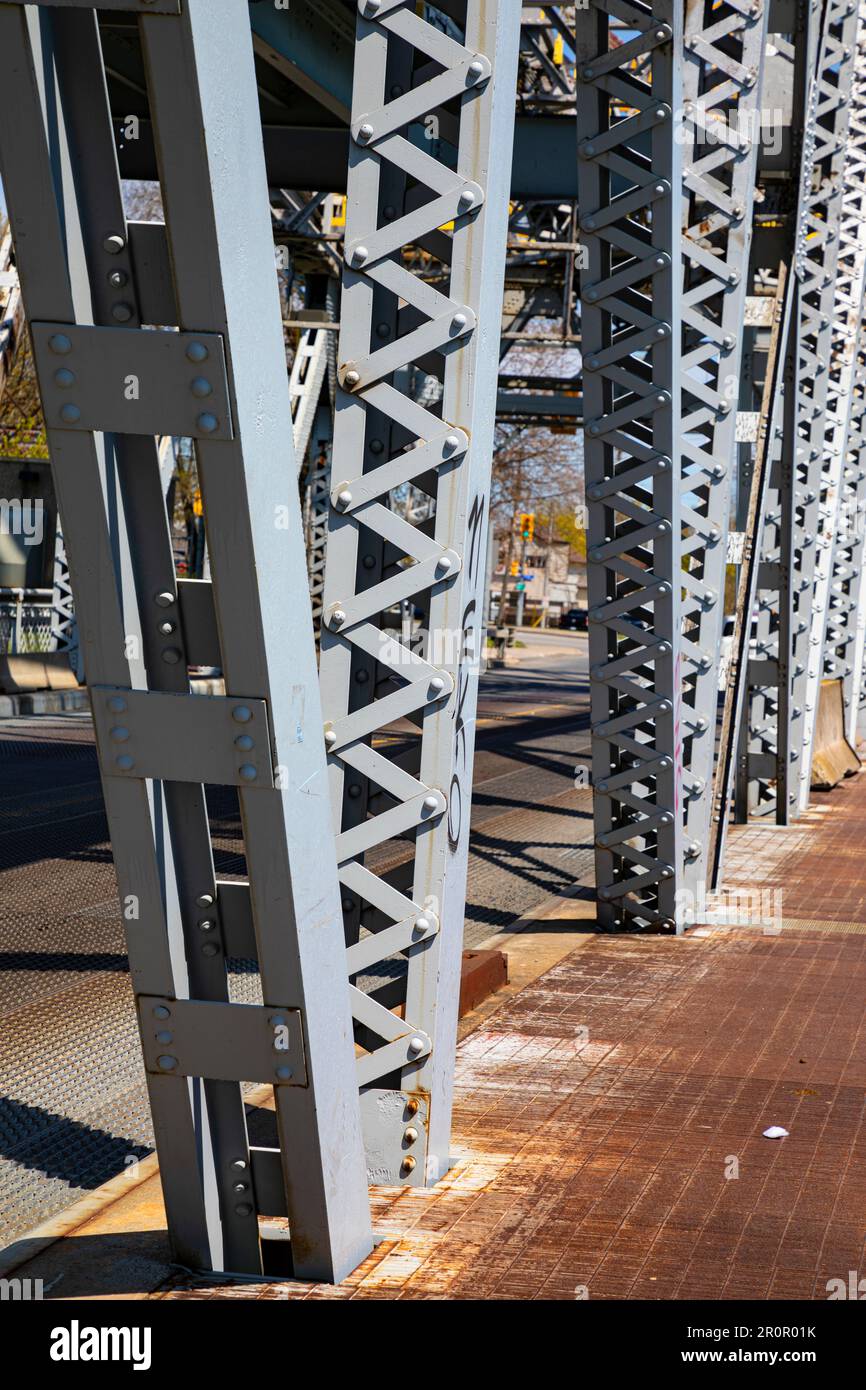 Metal Girders on Bridge Stock Photo - Alamy