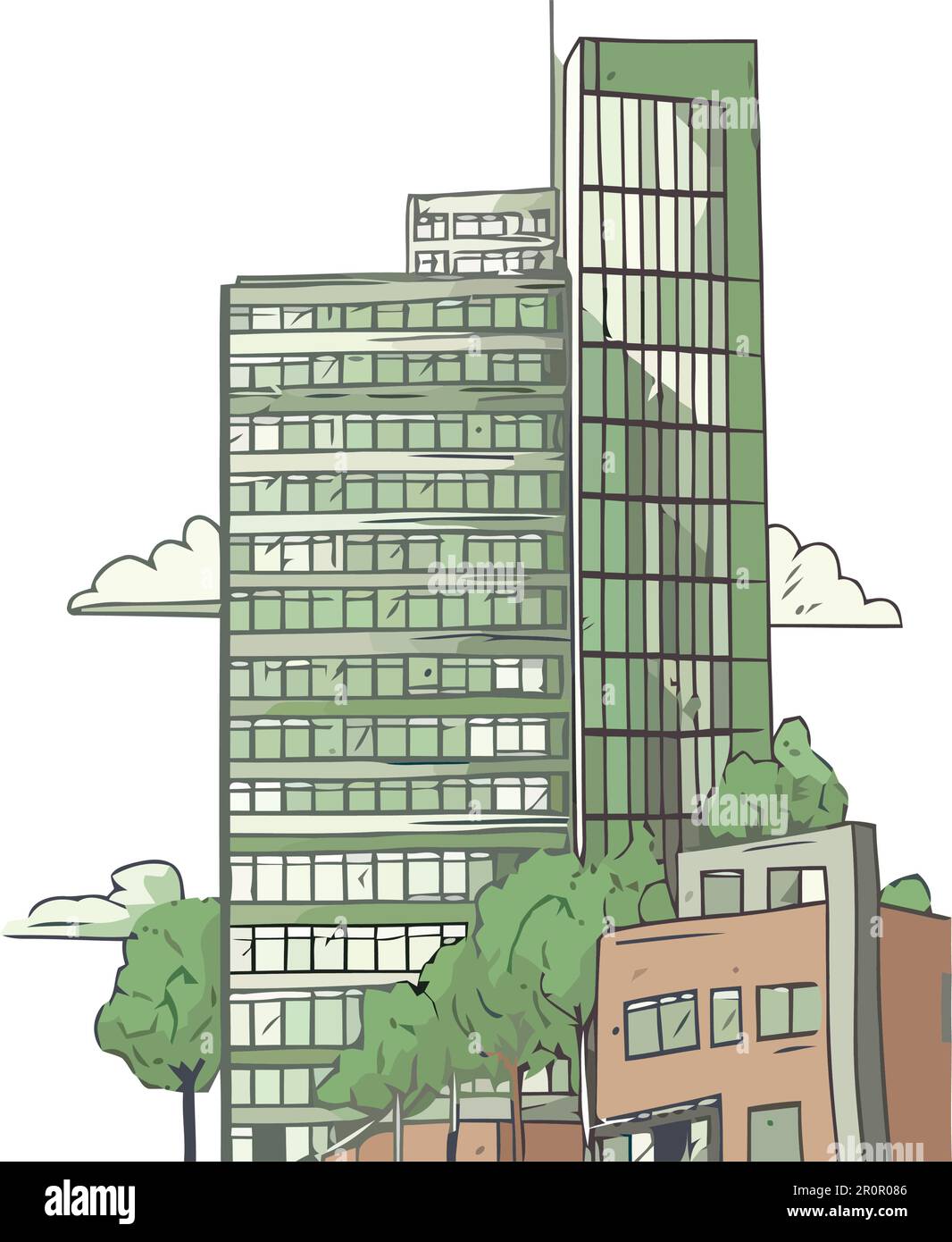 skyscraper urban symbolizes city life growth Stock Vector Image & Art ...