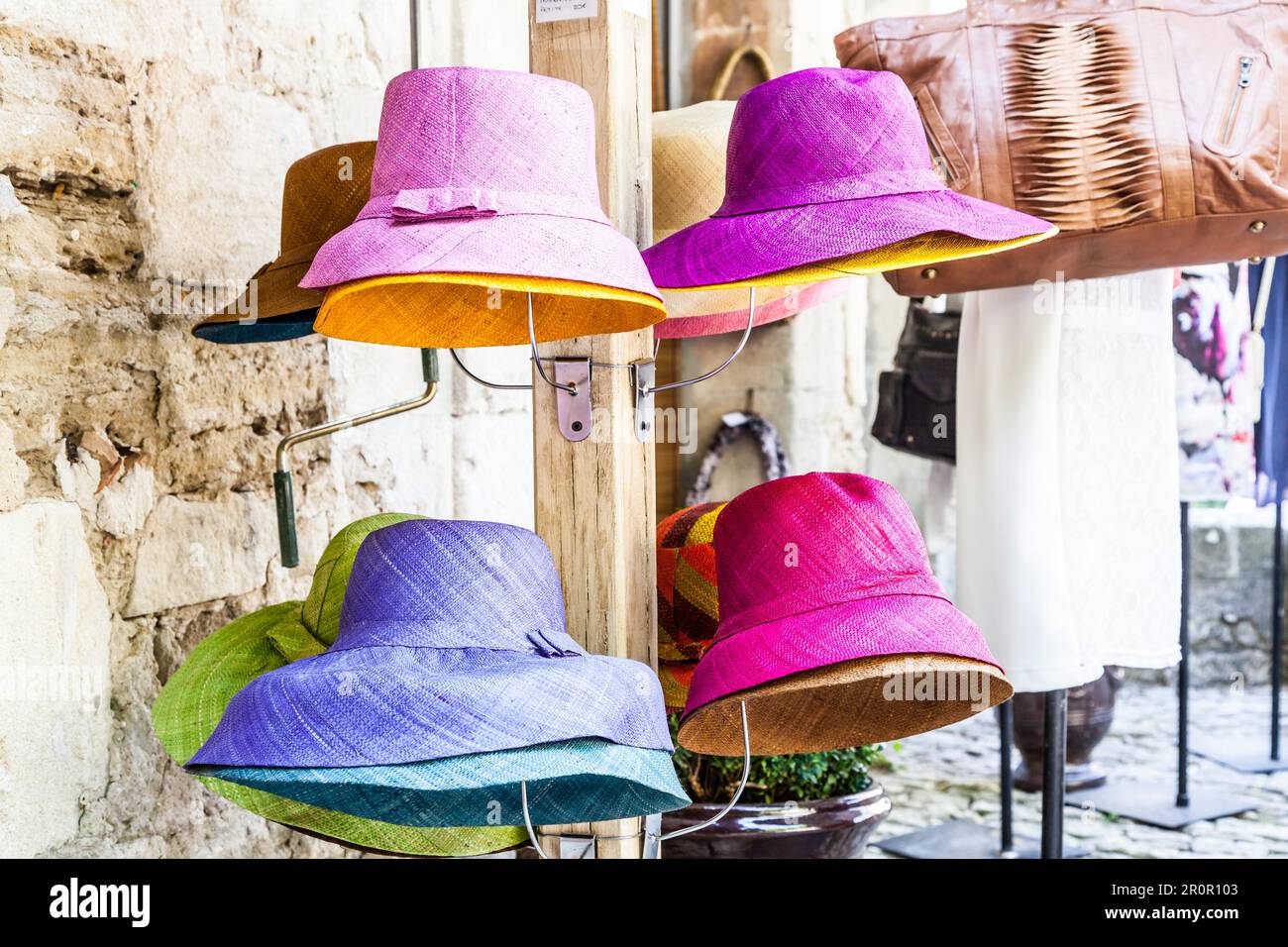 France, Provence region. No logo on these tipical colored hats Stock ...