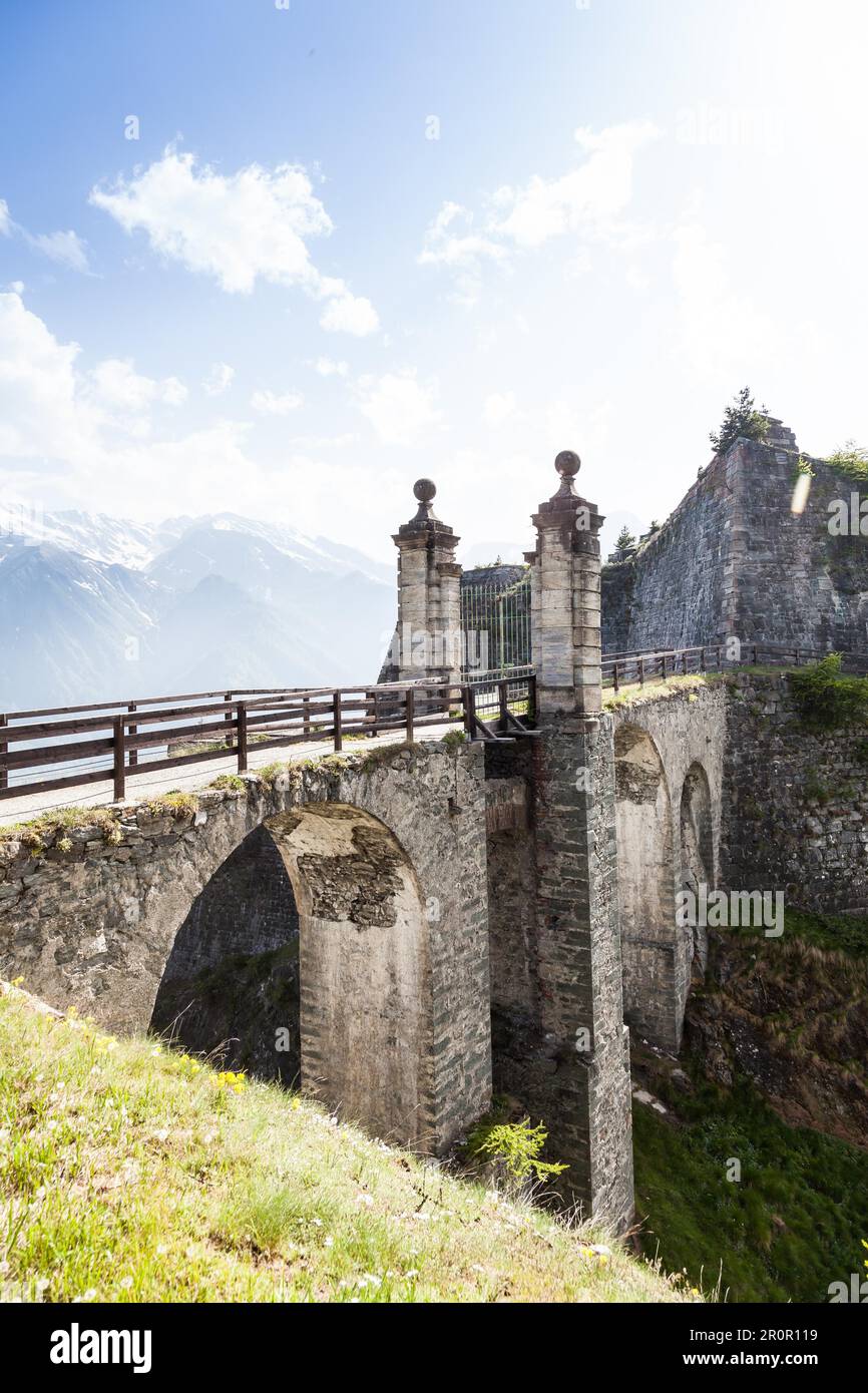 Fenestrelle Fort - North Italy. The 300 years old abandoned fortress ...