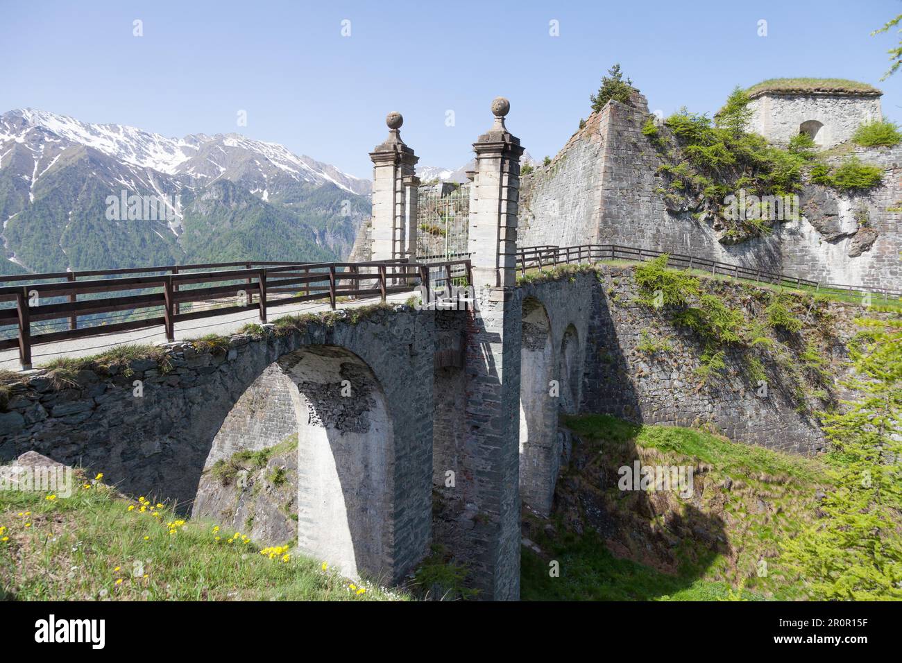 Fenestrelle Fort - North Italy. The 300 years old abandoned fortress ...