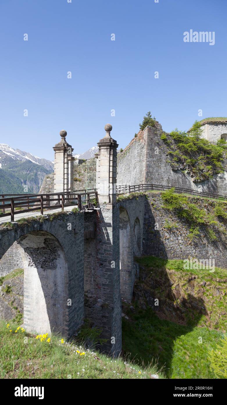 Fenestrelle Fort - North Italy. The 300 years old abandoned fortress ...