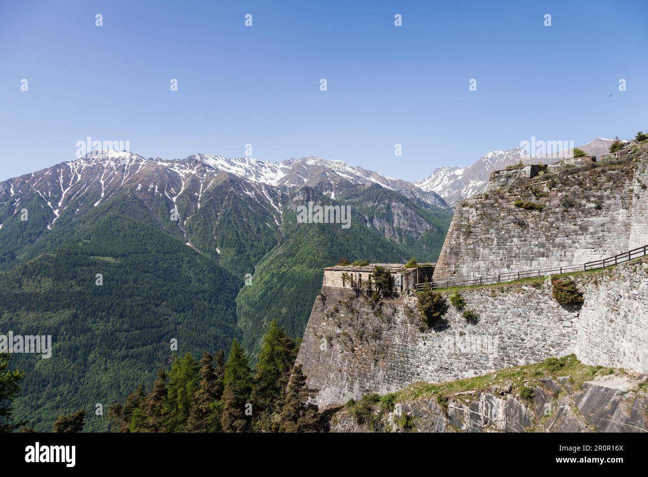 Fenestrelle Fort - North Italy. The 300 years old abandoned fortress ...
