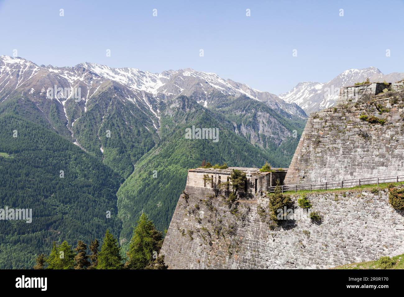 Fenestrelle Fort - North Italy. The 300 years old abandoned fortress ...