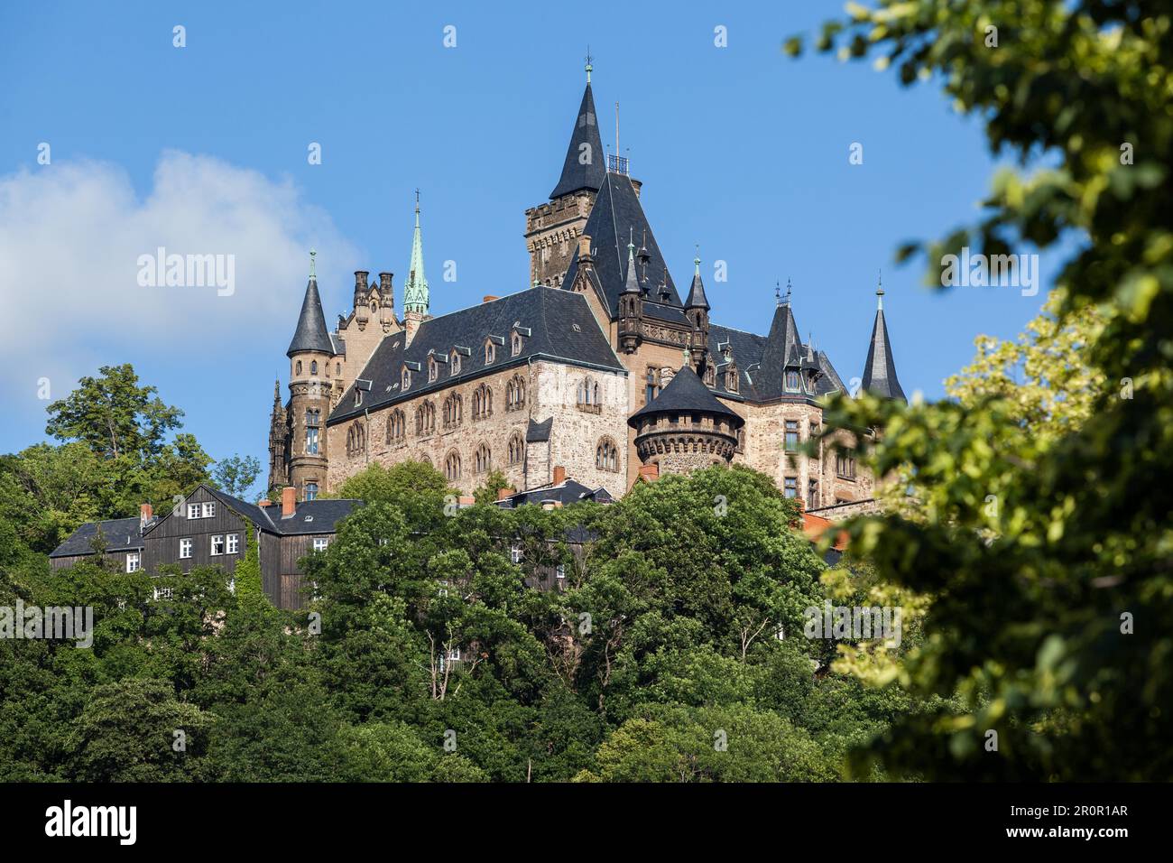 View of Wernigerode Castle Stock Photo - Alamy
