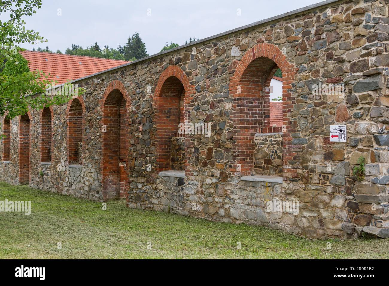 Evidence of old mining operations in Strassberg Harz Stock Photo - Alamy