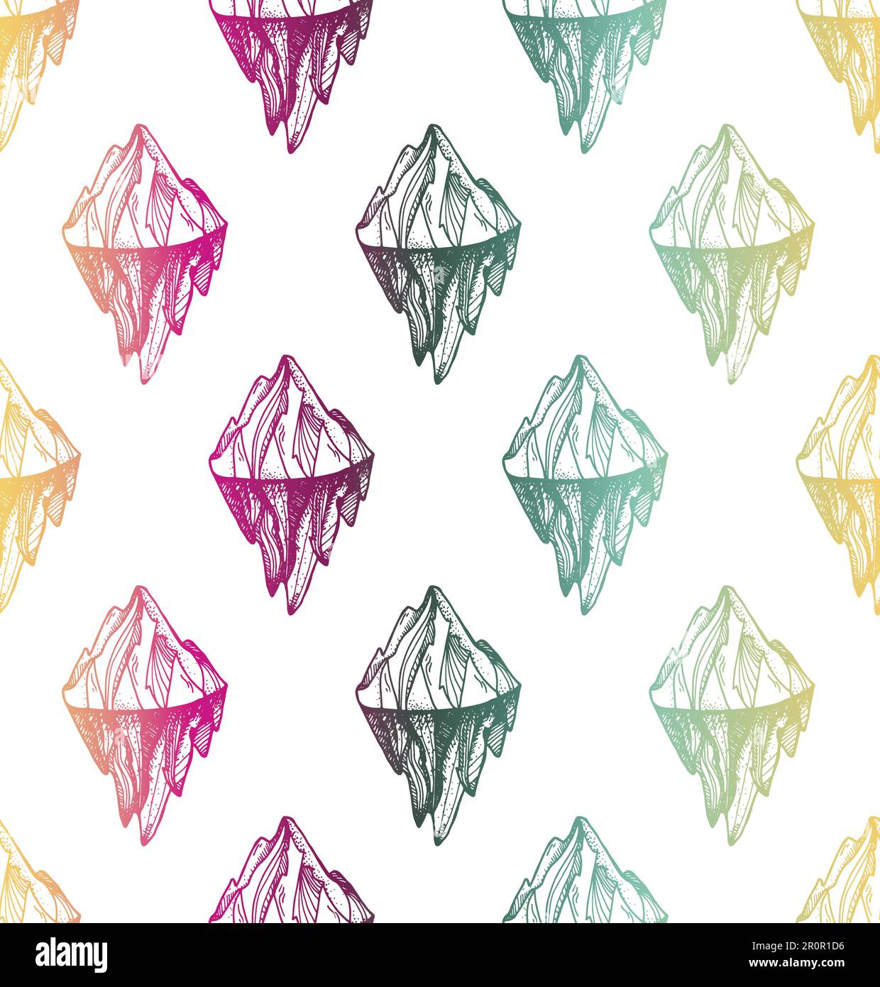 Inspirational mountain seamless pattern for print, fabric, t-shirt ...
