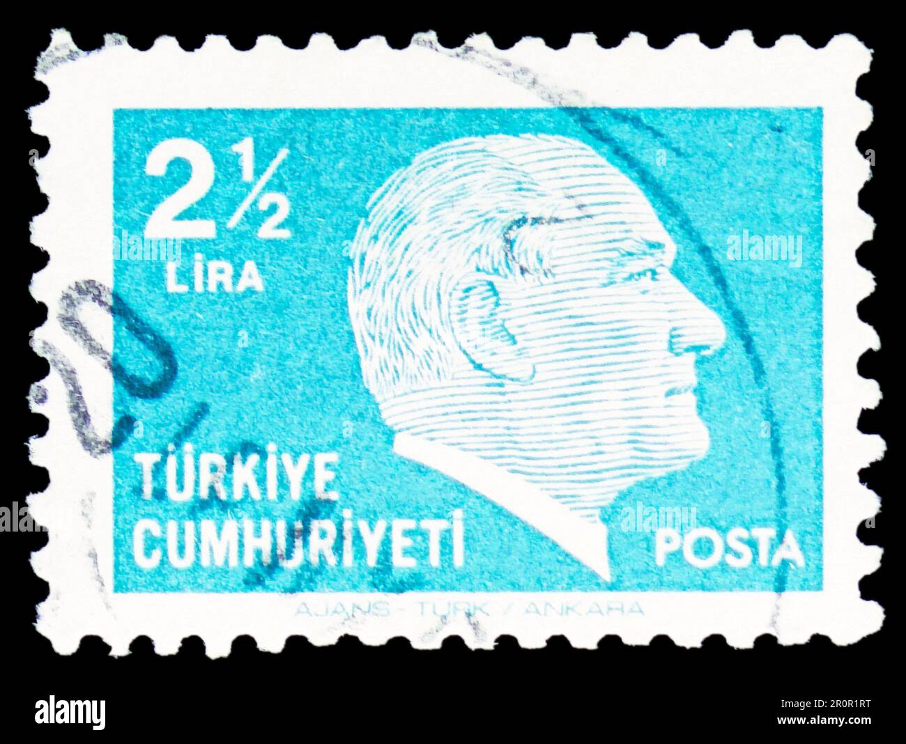 MOSCOW, RUSSIA - APRIL 08, 2023: Postage stamp printed in Turkey shows ...