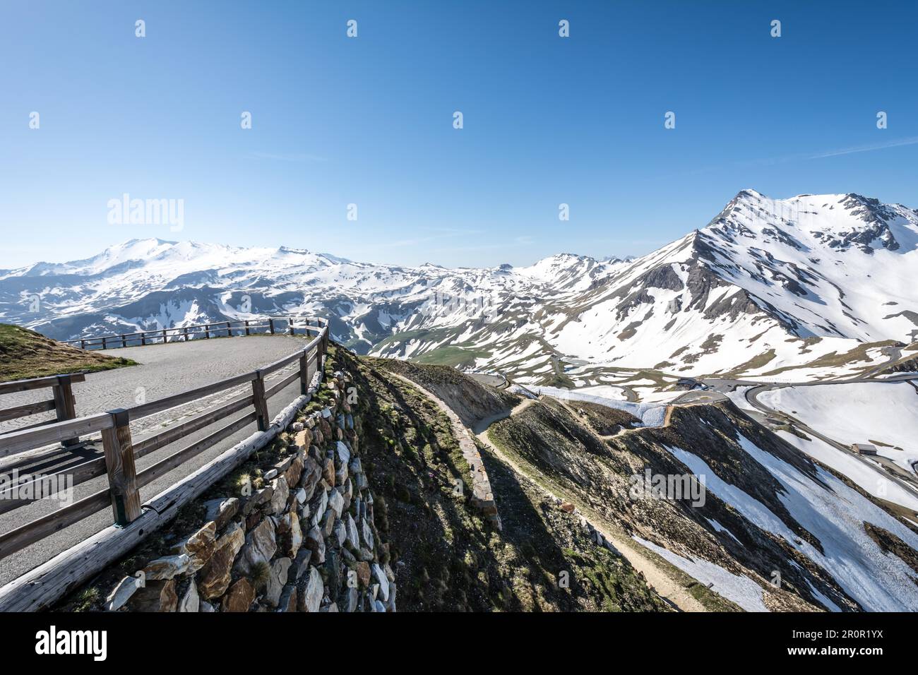 Mountain pass of the Grossglockner High Alpine Road in Austria., Fusch ...