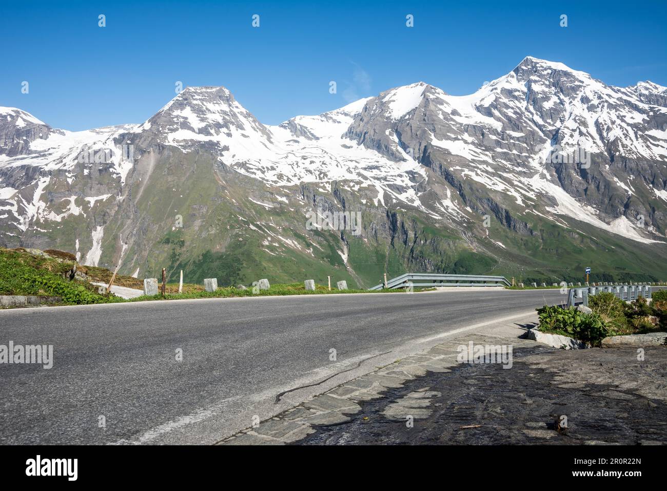 Mountain pass of the Grossglockner High Alpine Road in Austria Stock ...