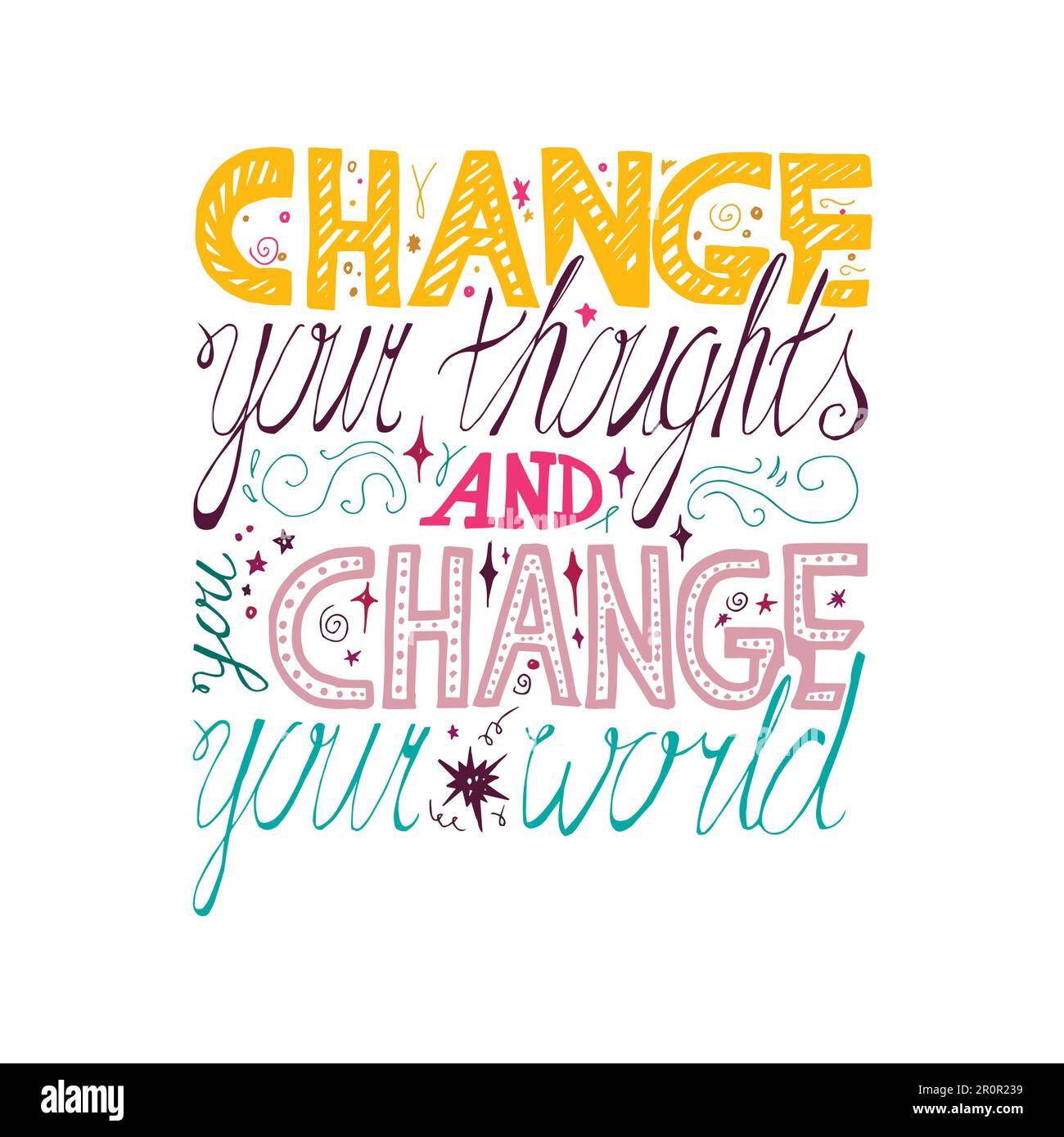 Lettering motivation poster. Quote about dream and believe for fabric ...